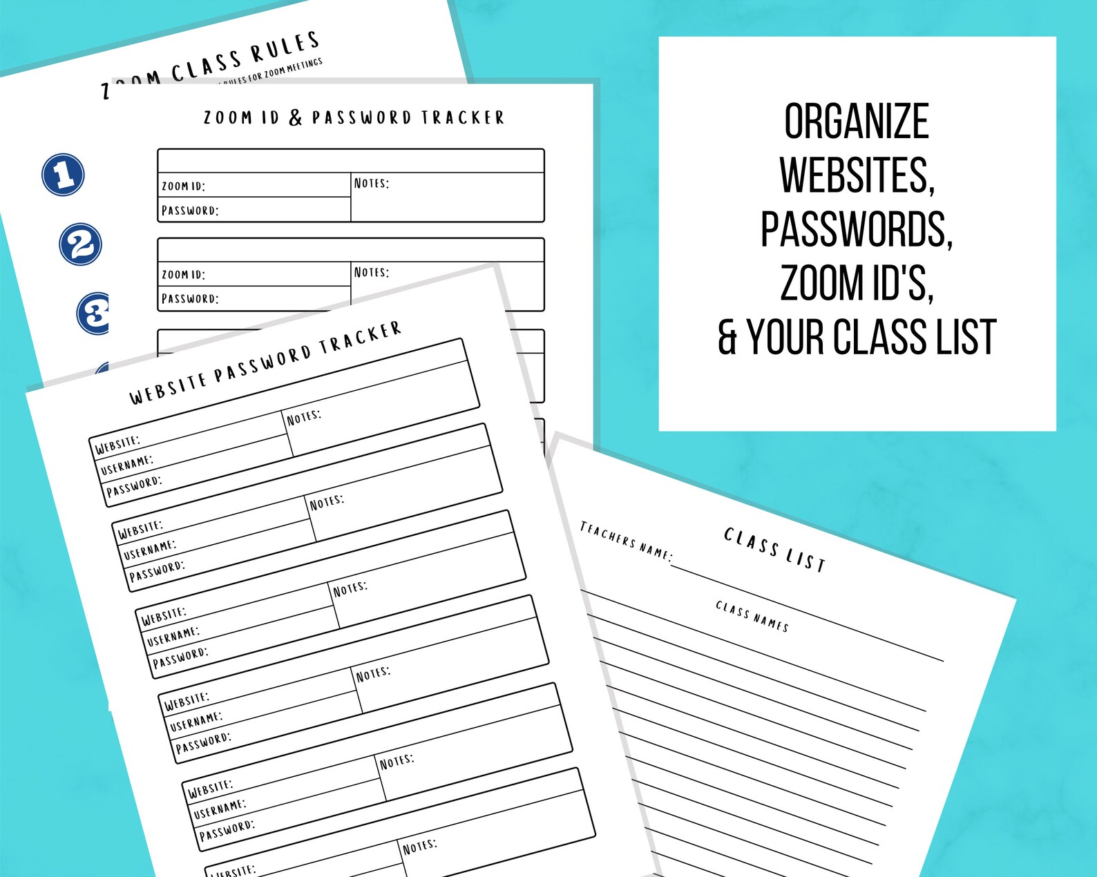 Virtual Learning & Homeschool Planner Printable Homeschool - Etsy