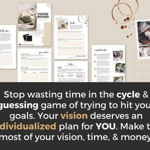 Vision Board Workbook 2025, Manifestation Planner, Goal Setting Planner ...