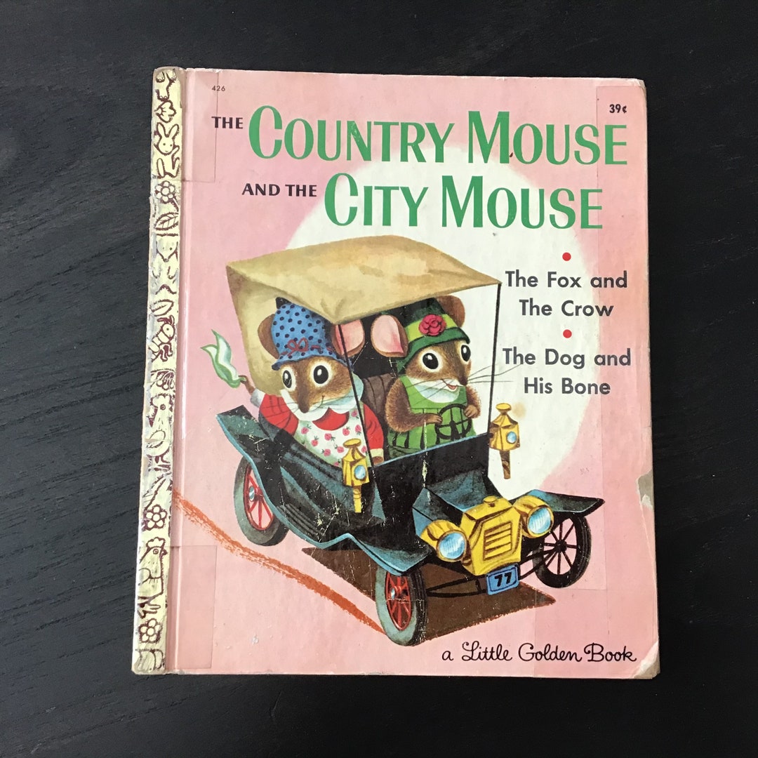 The Country Mouse and the City Mouse, A Little Golden Book, #426 1969 ...