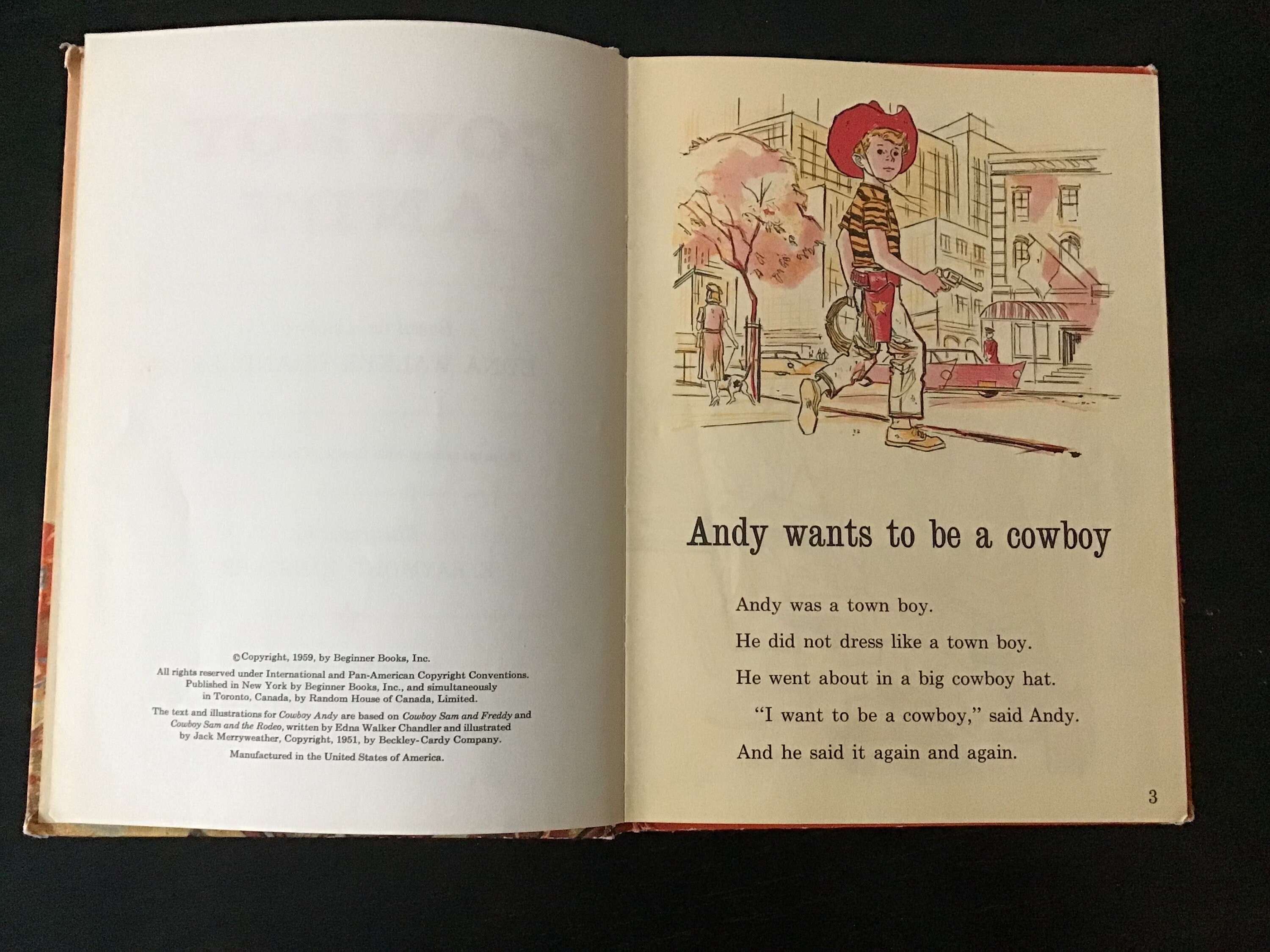 Cowboy Andy, by Edna Walker Chandler, Illustrated by E. Raymond ...