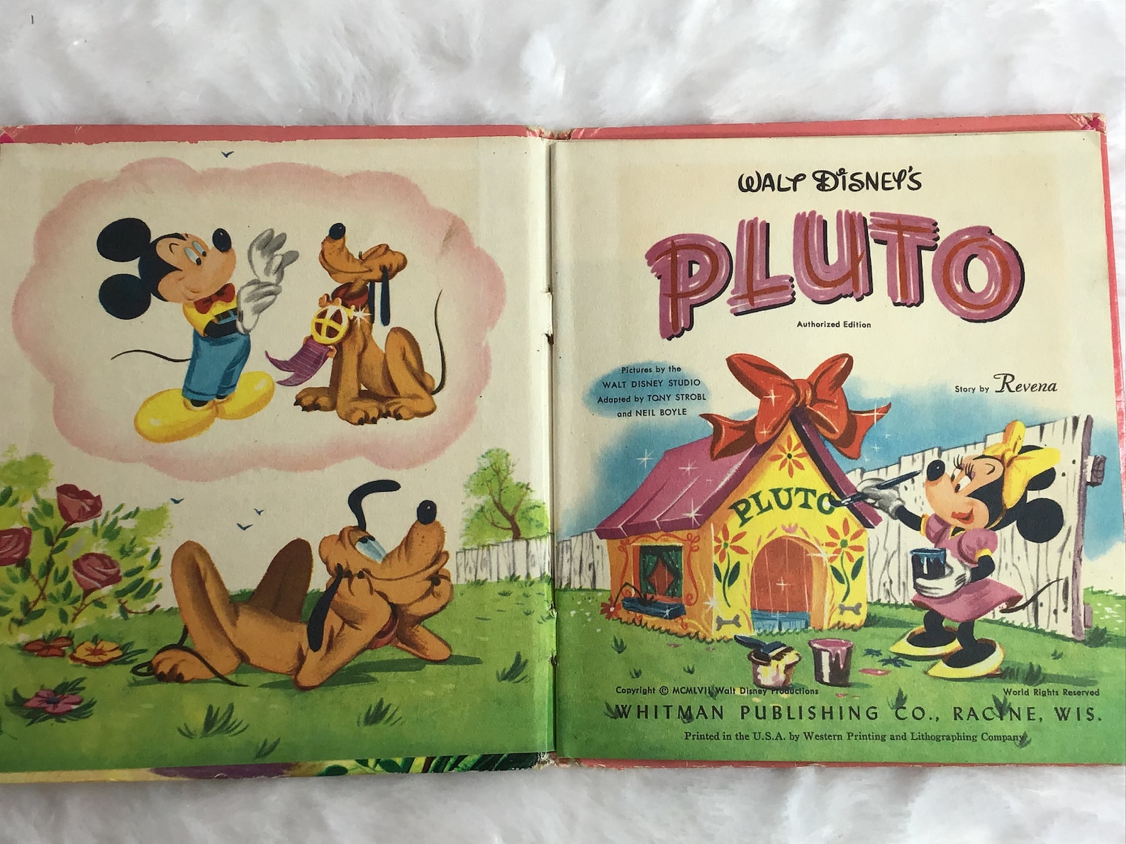 Walt Disneys Pluto by Revena Tell-a-tale Books 2612 1957 - Etsy