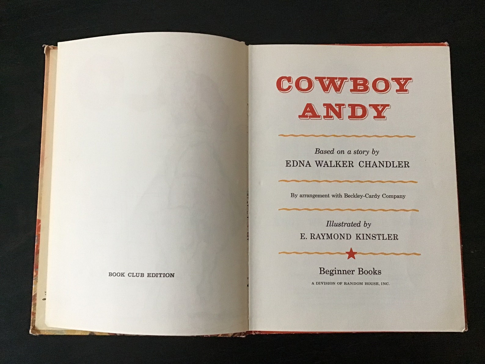 Cowboy Andy, by Edna Walker Chandler, Illustrated by E. Raymond ...