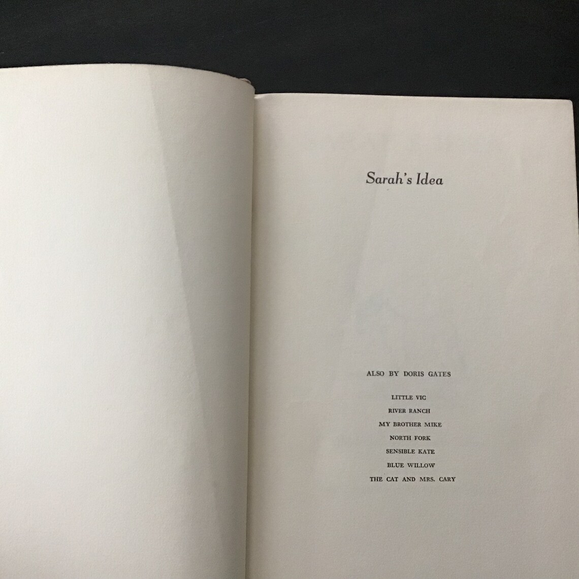 Sarahs Idea, by Doris Gates, Illustrated by Marjorie Torrey, Ninth ...