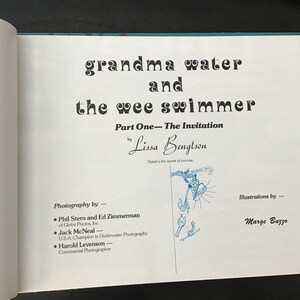 Grandma Water and the Wee Swimmer, by Lissa Bengtson, Illustrations by ...