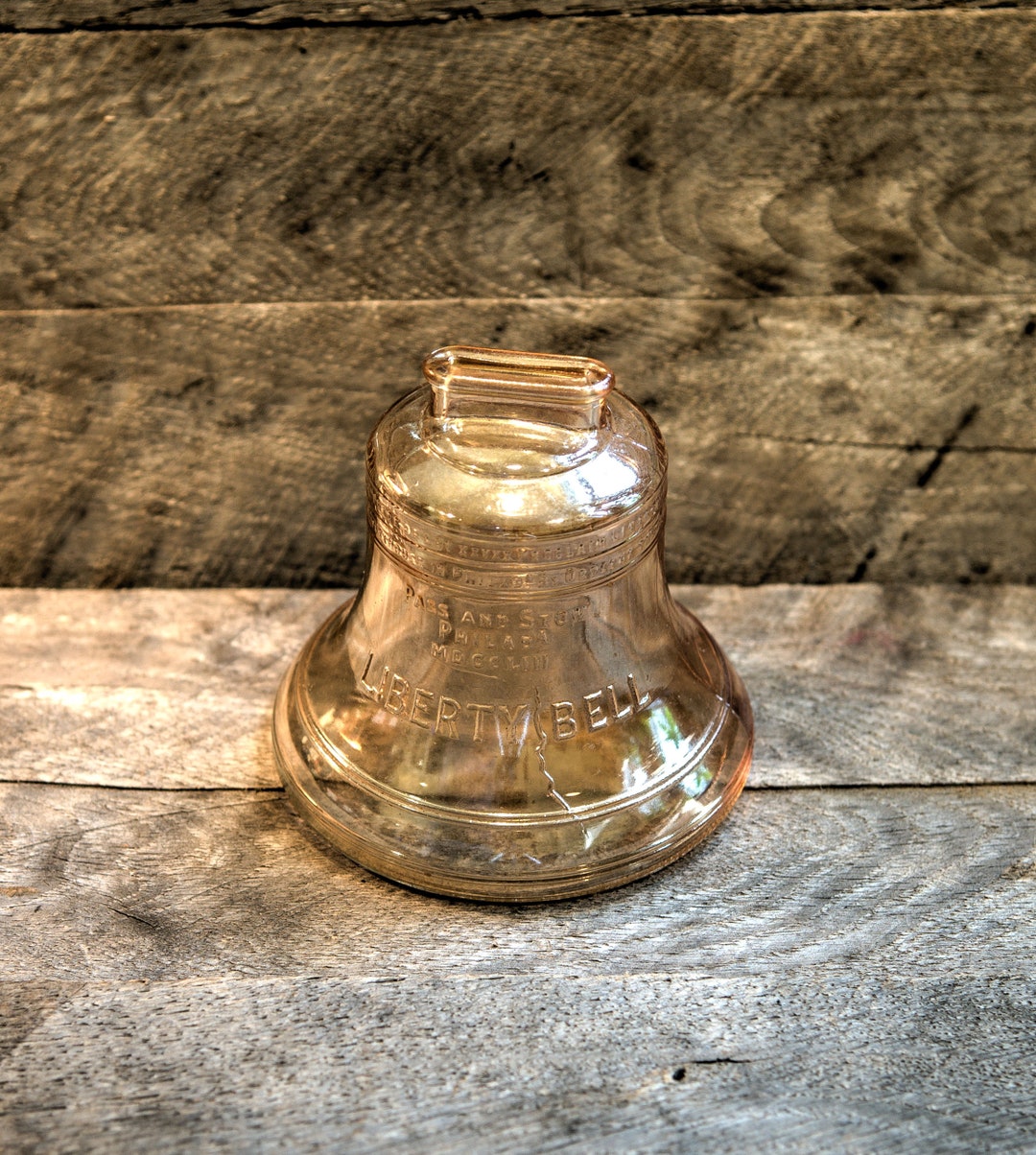 Liberty Bell Glass Bank - Etsy