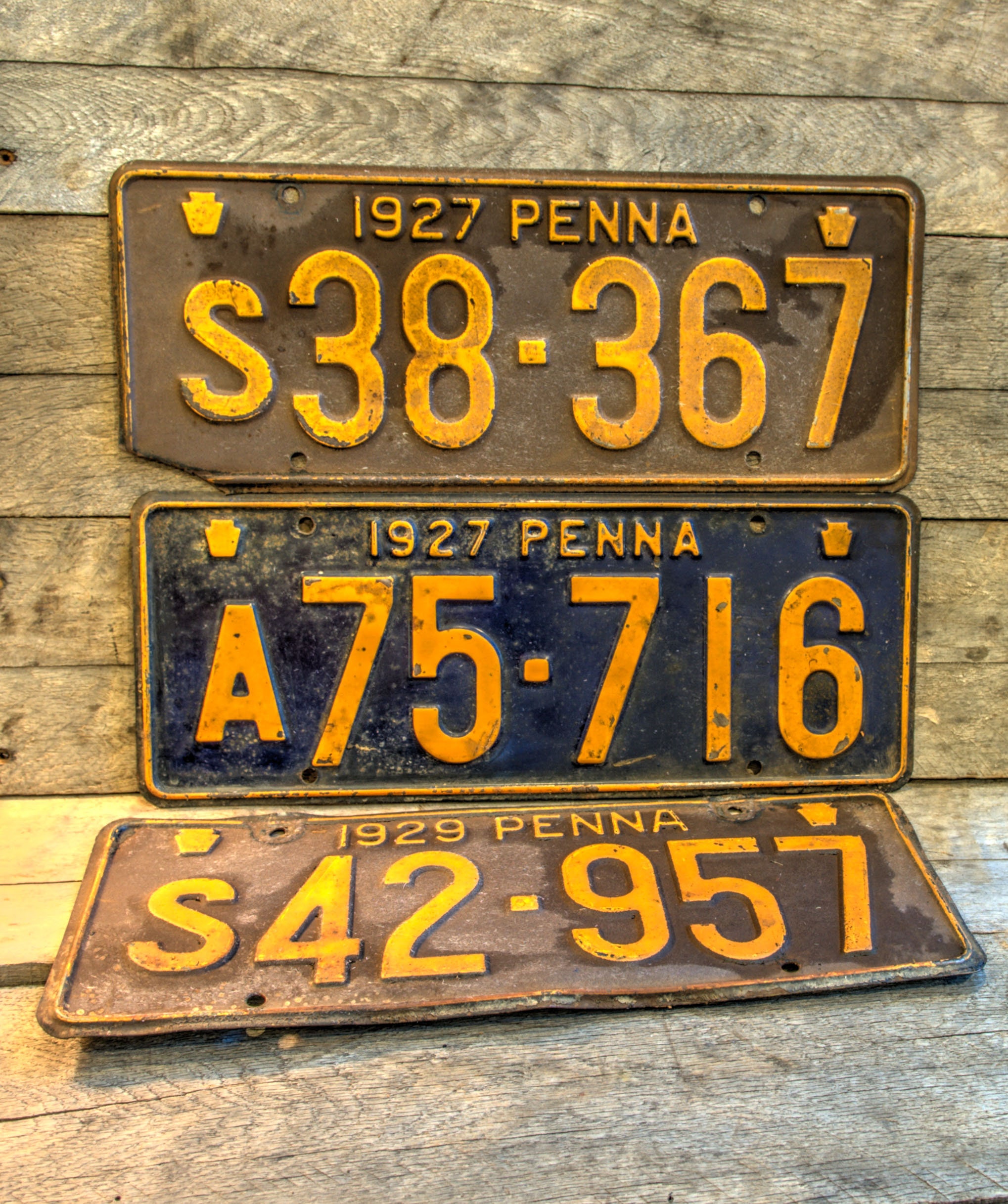 Vintage Pennsylvania 1920's License Plates - Etsy