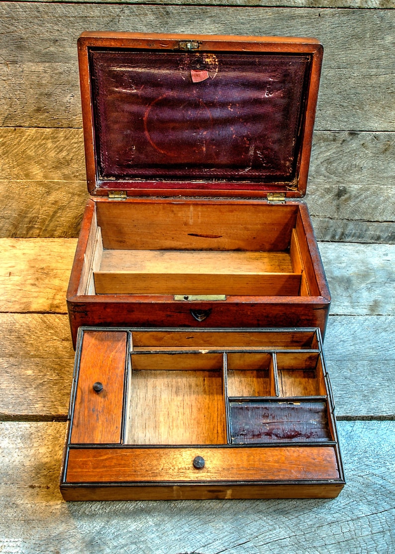 Antique writing / letter box | Etsy