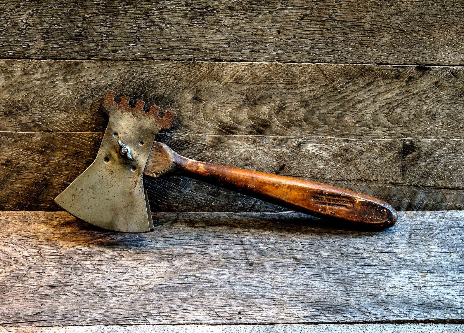 Vintage double blade hatchet/meat tenderizer | Etsy