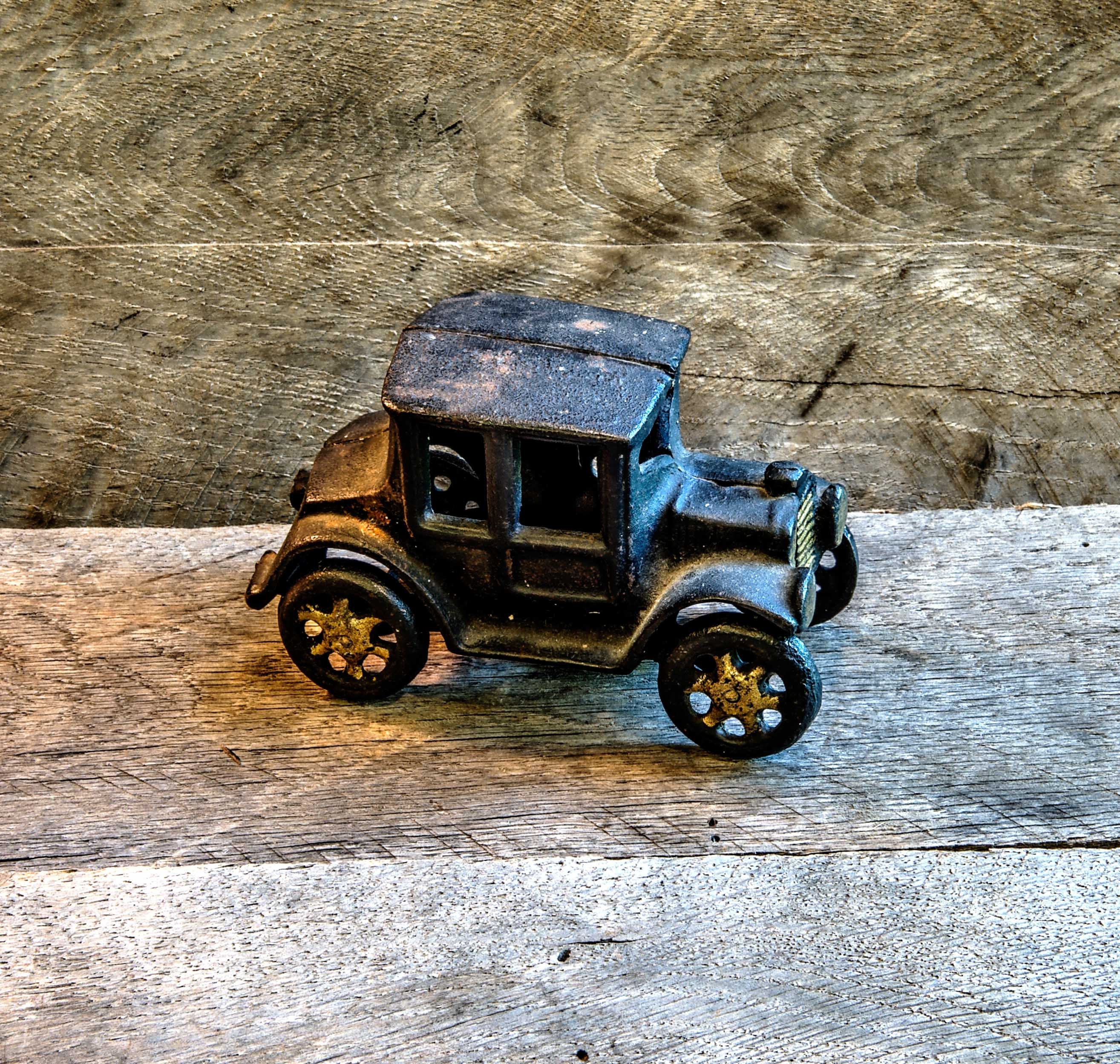 Vintage Cast Iron Model T Car | Etsy