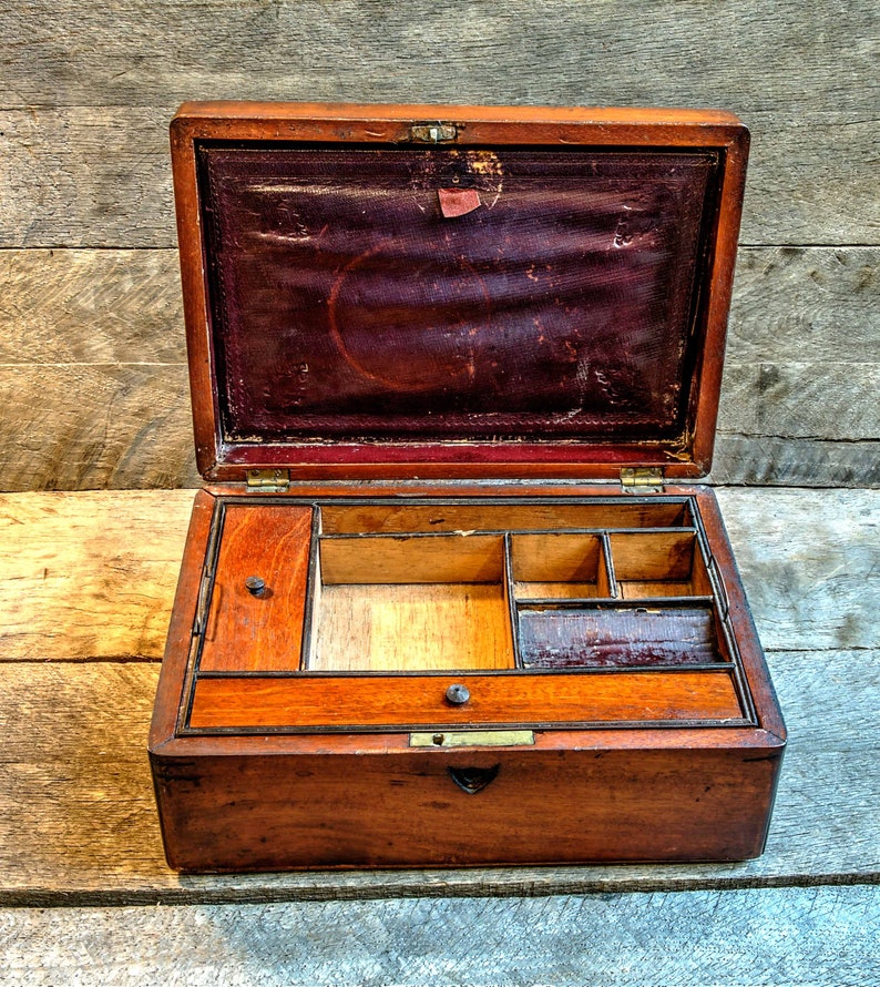 Antique writing / letter box | Etsy