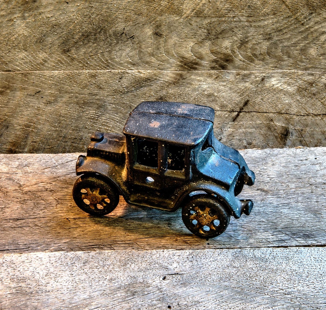 Vintage Cast Iron Model T Car - Etsy