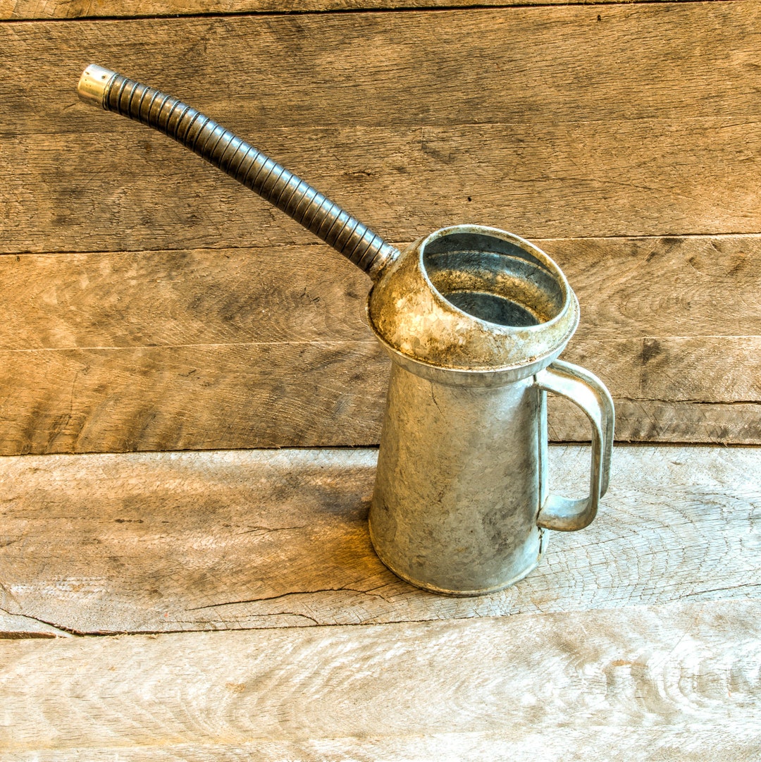 Vintage Goose Neck Oil Can - Etsy