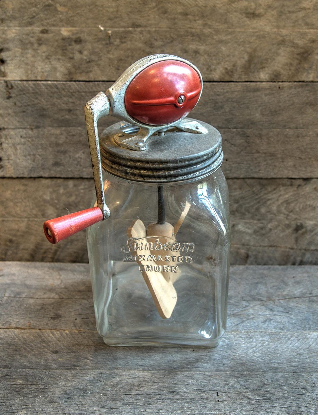 Vintage Daisy Churn Model B With Sunbeam Mixmaster Jar - Etsy