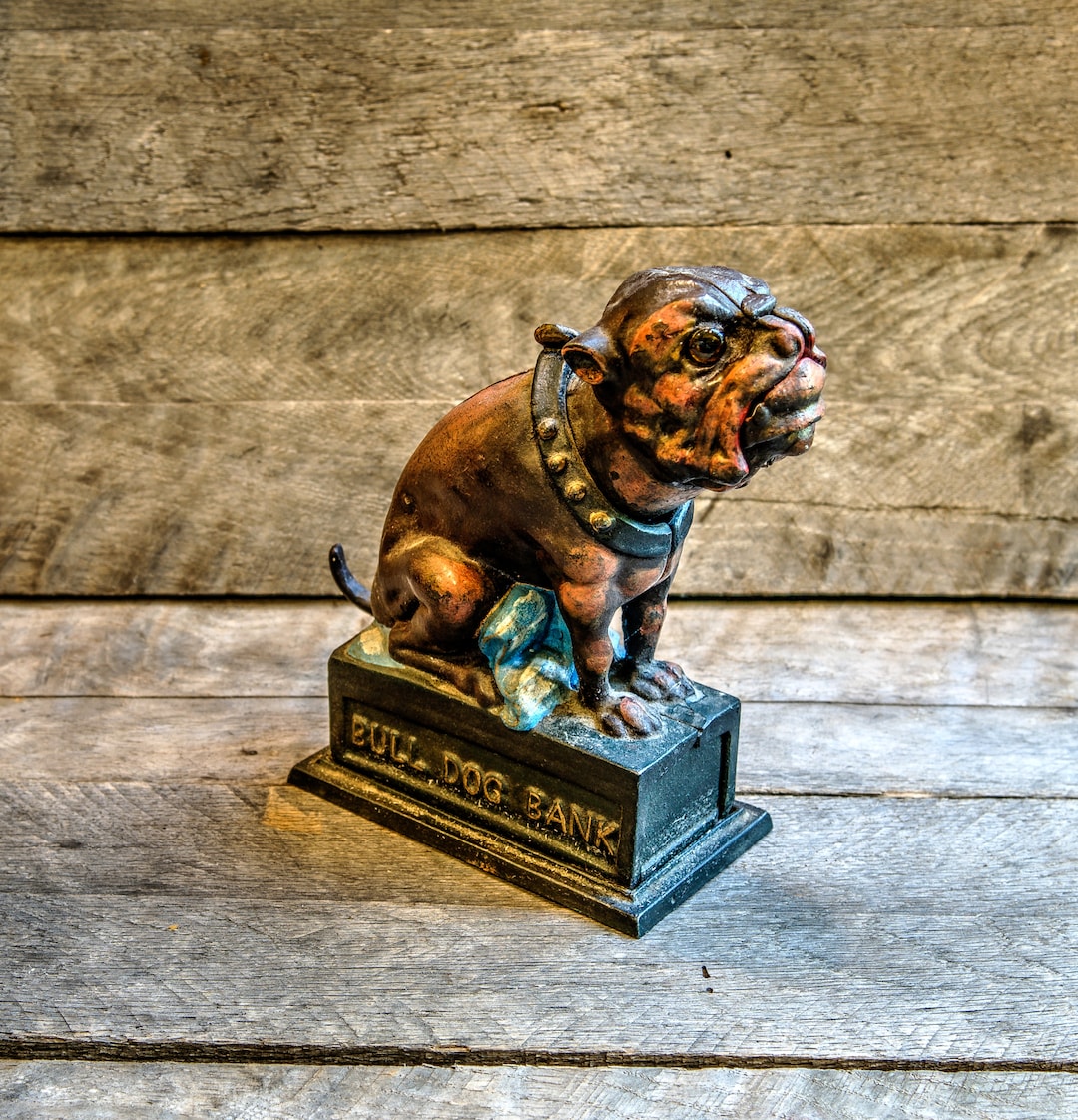 Bull Dog Penny Bank - Etsy
