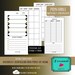 Personal Size Filofax Planner Inserts, Monthly CALENDAR, Dates Not ...