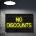 Funny Sign, No Discount Sign, Funny Motivational Wall Art Motivational ...