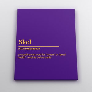 Skol Definition, Wall Art Office Decor, Man Cave Print, Vikings ...