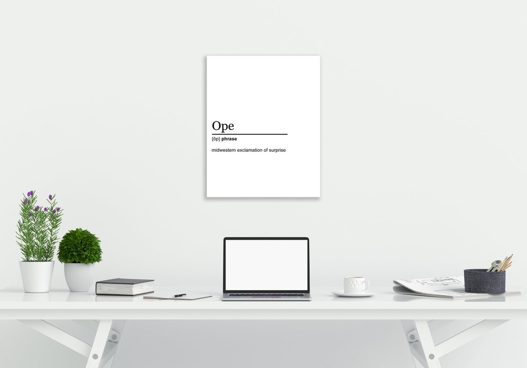 Printable Ope Definition Wall Art Office Decor, Entrepreneur Art ...