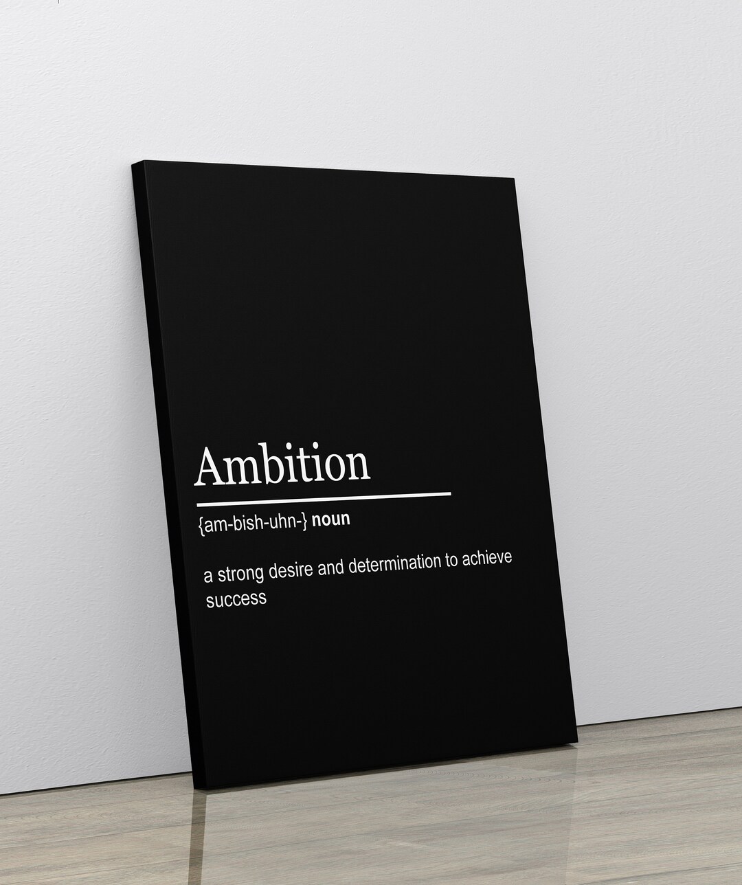 Printable Ambition Definition Wall Art, Office Decor, Business ...