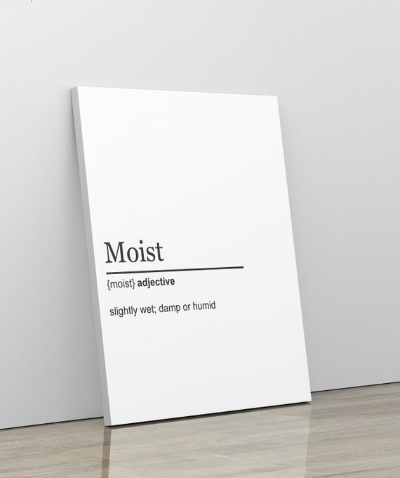Printable Moist Definition Wall Art Office Decor Entrepreneur - Etsy