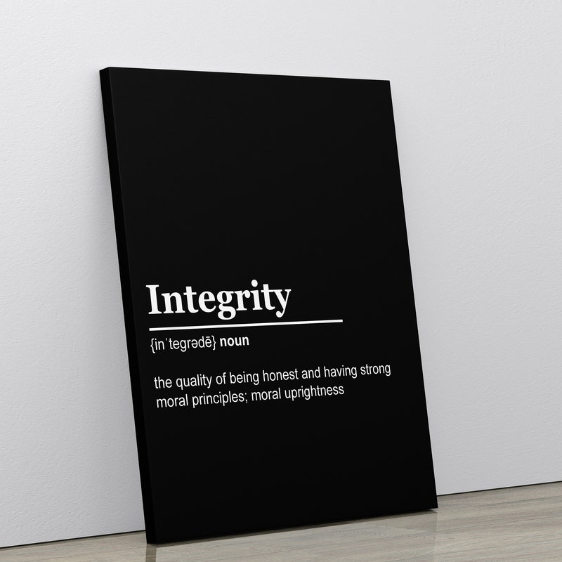 Integrity Poster - Etsy