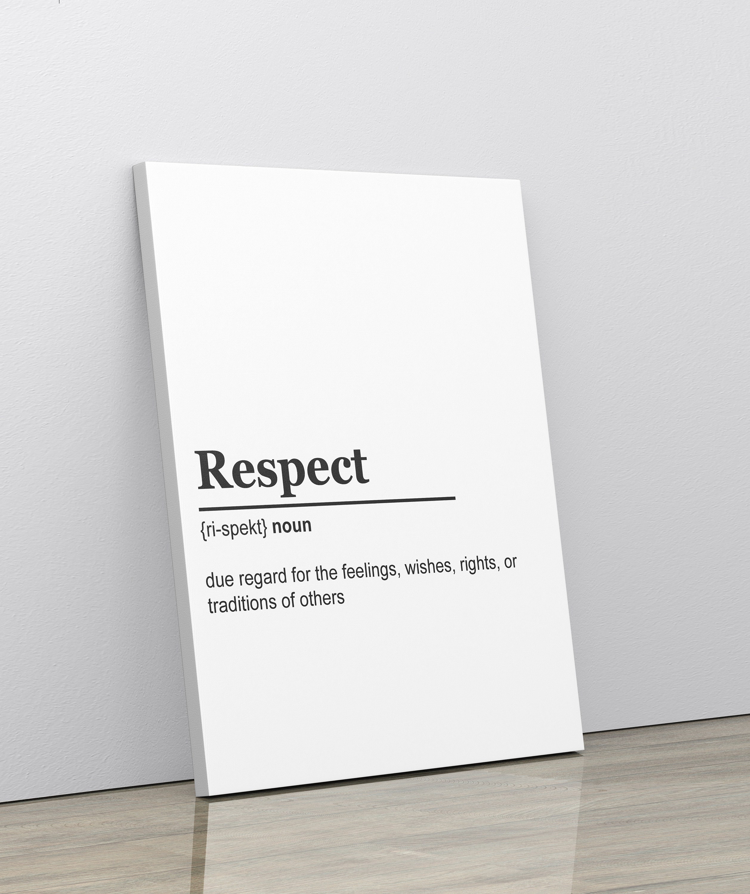 Infographic Definition Of Respect Dictionary