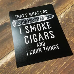 Cigar Decor, Cigar Art Print, Cigar Lover Gift, Cigar Art, Man Cave ...