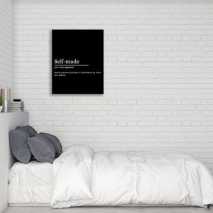 Printable Self-made Definition Wall Art Office Decor, Entrepreneur Art ...