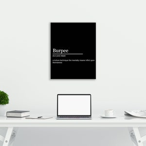 Printable Burpee Definition Crossfit Wall Art Office Decor - Etsy