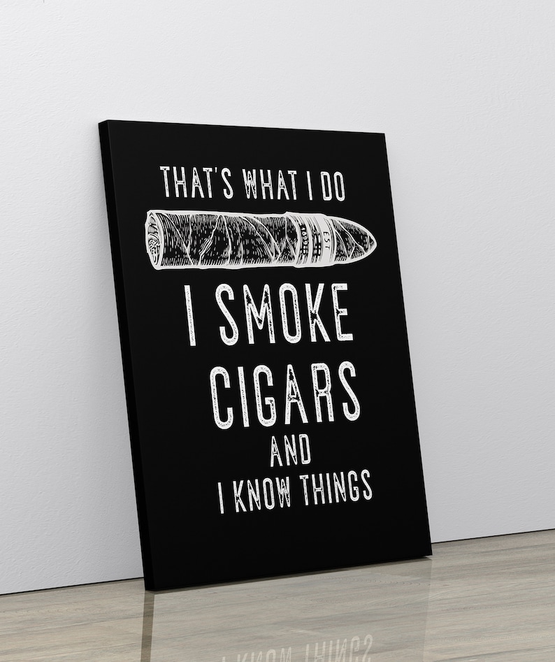 Cigar Decor Cigar Art Print Cigar Lover Gift Cigar Art Man - Etsy