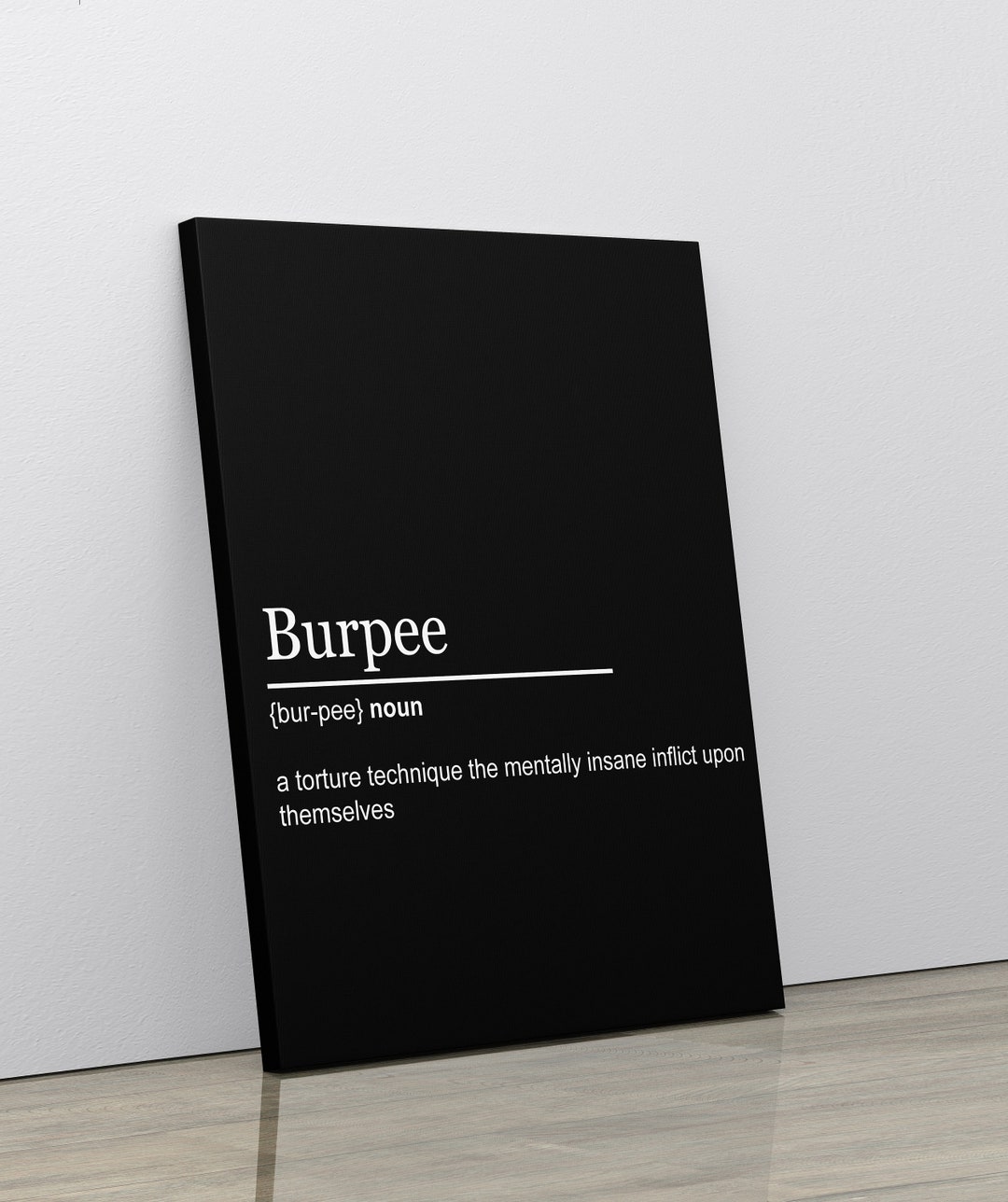 Burpee Definition Wall Art Office Decor, Fitness Art, Inspiration, Gym ...