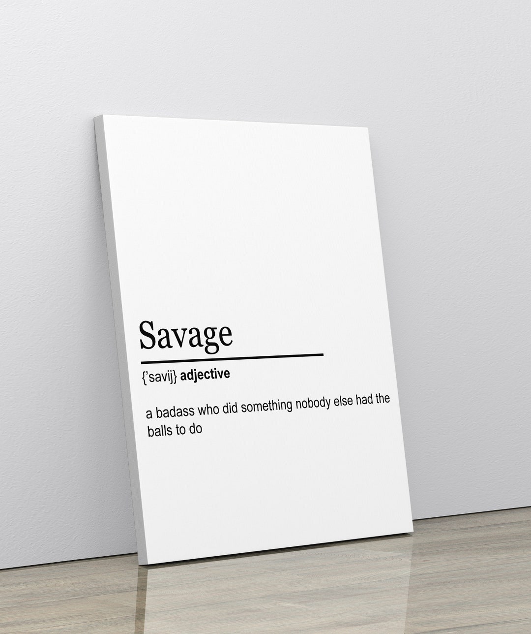 Printable Savage Definition Wall Art Office Decor, Entrepreneur Art ...