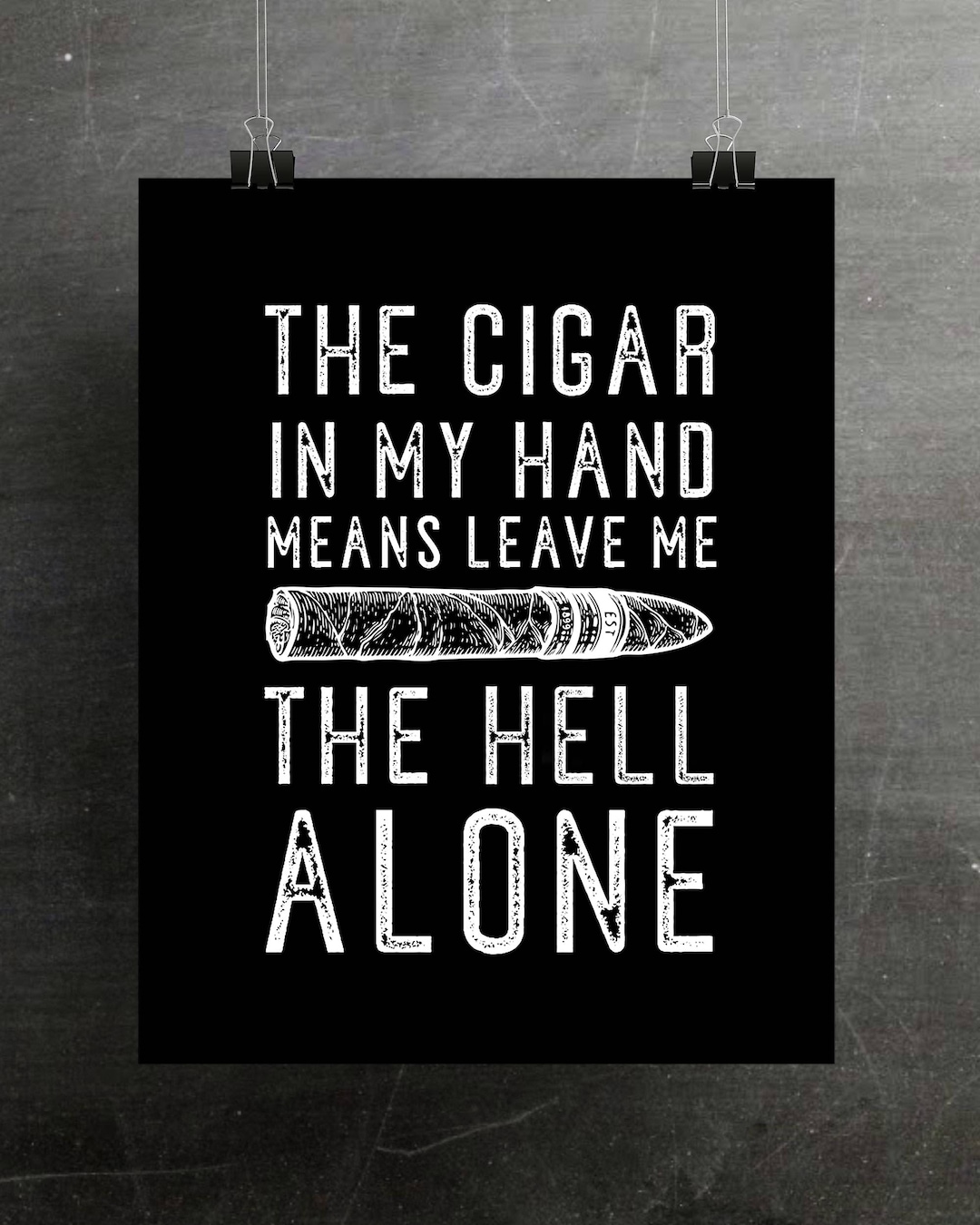Cigar Decor, Cigar Art Print, Cigar Lover Gift, Cigar Art, Man Cave ...