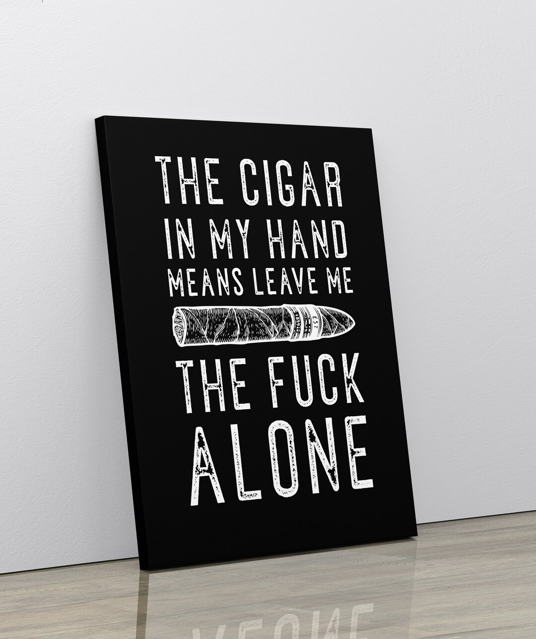 Cigar Decor, Cigar Art Print, Cigar Lover Gift, Cigar Art, Man Cave ...
