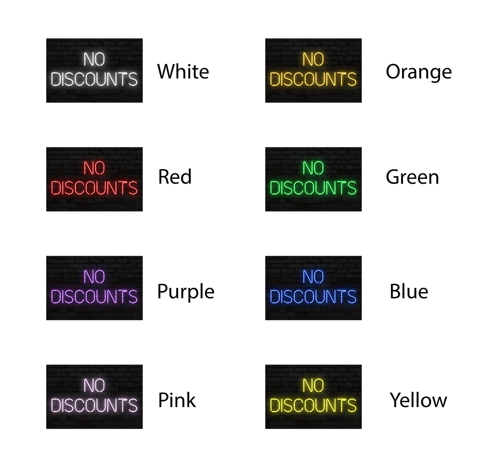 Funny Sign, No Discount Sign, Funny Motivational Wall Art Motivational ...