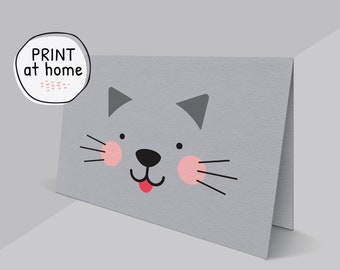 Oli Kids Co Thinking of You Printable Card, Greeting Card, Downloadable ...