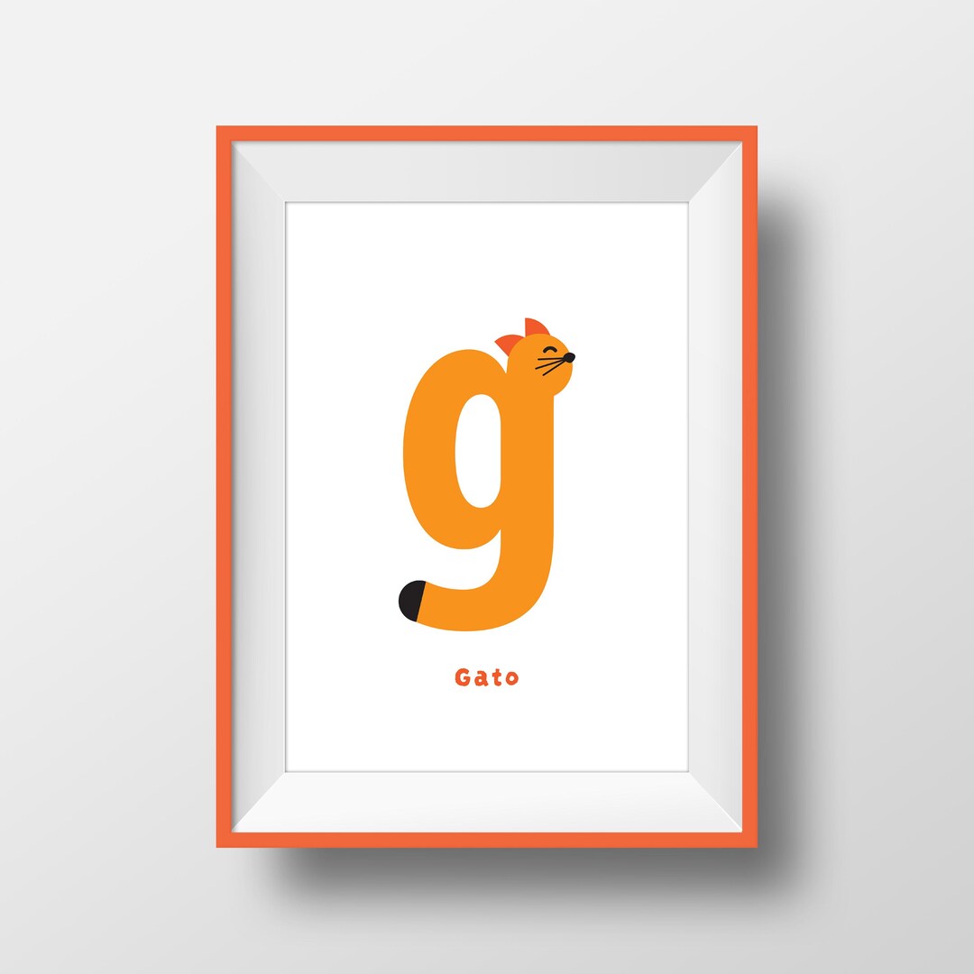 Letter G Animal Alphabet PRINT - Etsy