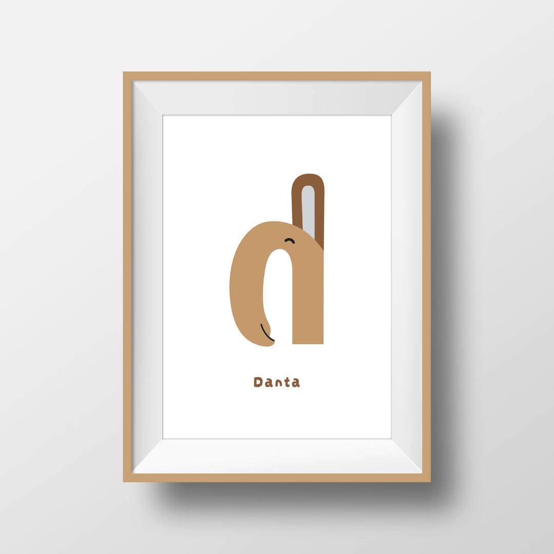 Letter D Animal Alphabet PRINT - Etsy