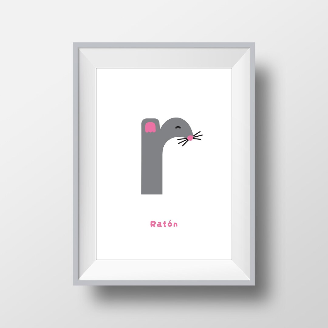 Letter R Animal Alphabet PRINT - Etsy