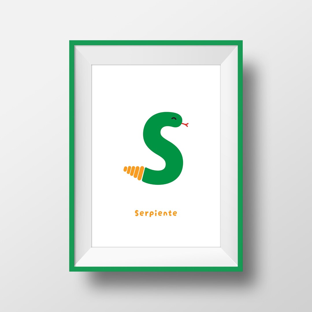Letter S Animal Alphabet PRINT - Etsy