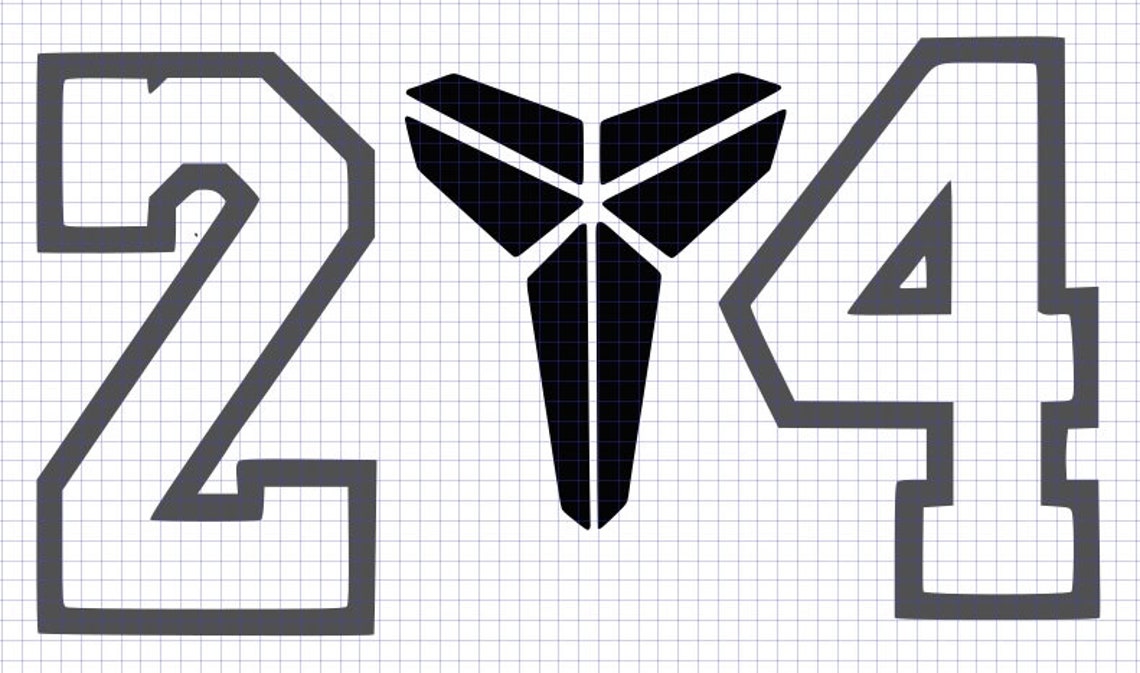 Kobe 24 Logo Vector Vinyl SVG File Download | Etsy