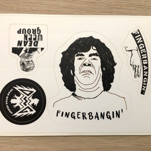 FINGERBANGIN' Dean Ween Group Sticker Sheet! 5x7, 4 Stickers! DWG Ween ...