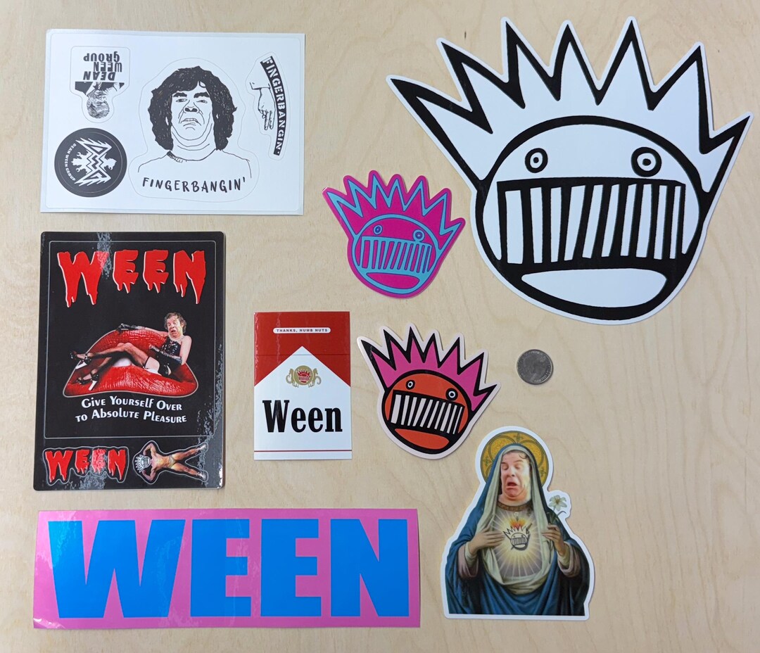 SUPER DUPER WEEN Bundle Pack of Stickers, Dean Ween Group, Boognish ...