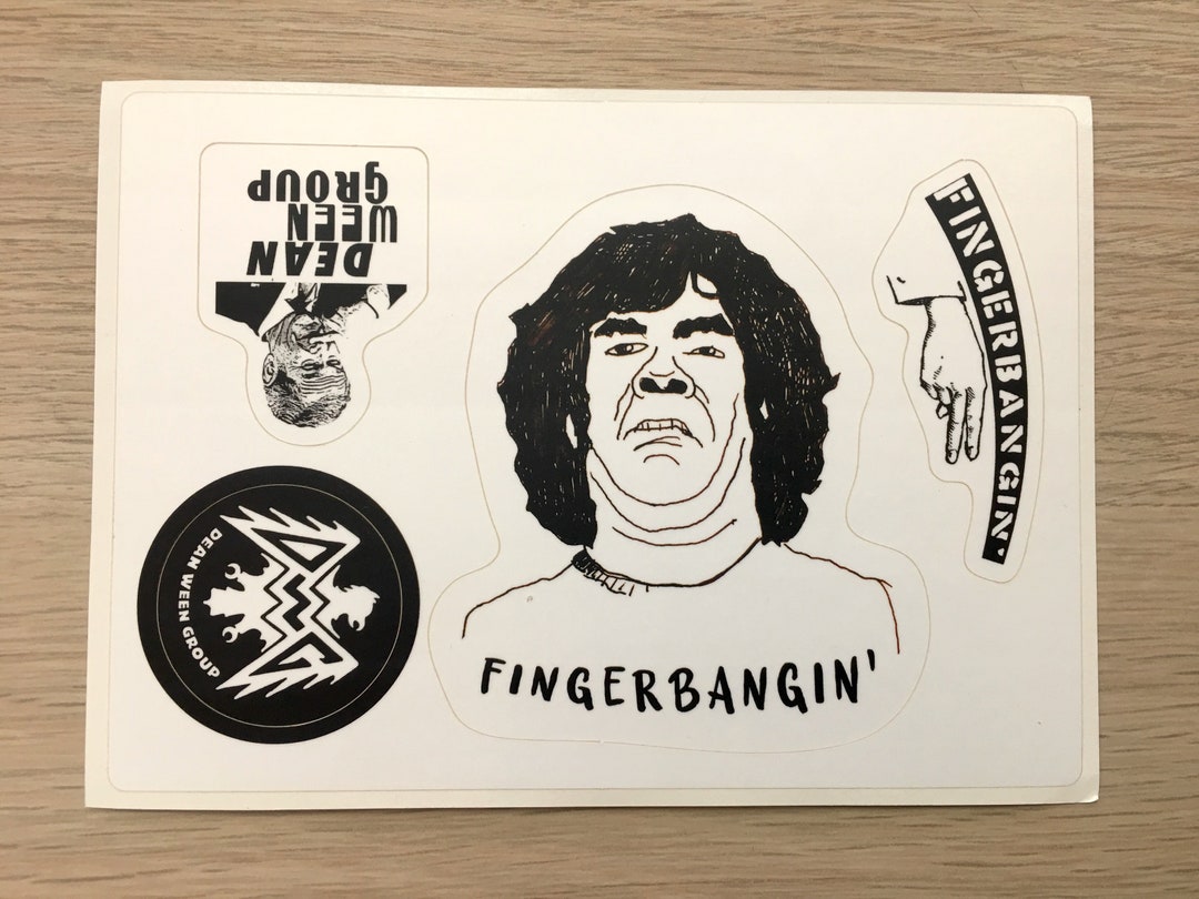 FINGERBANGIN' Dean Ween Group Sticker Sheet! 5x7, 4 Stickers! DWG Ween ...
