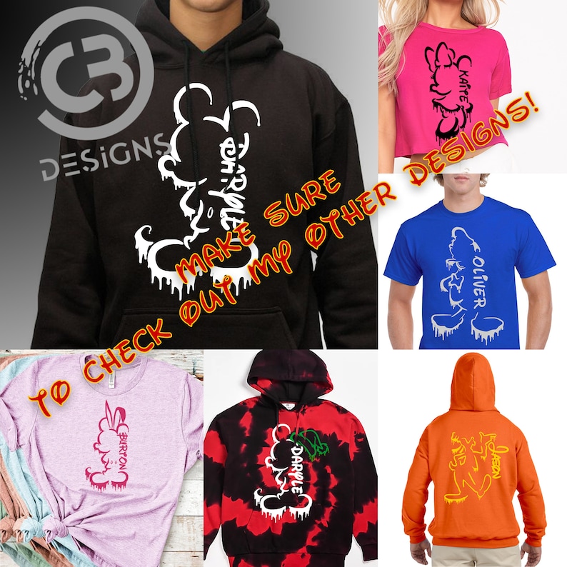 Mickey Drip SVG Cut File - Etsy