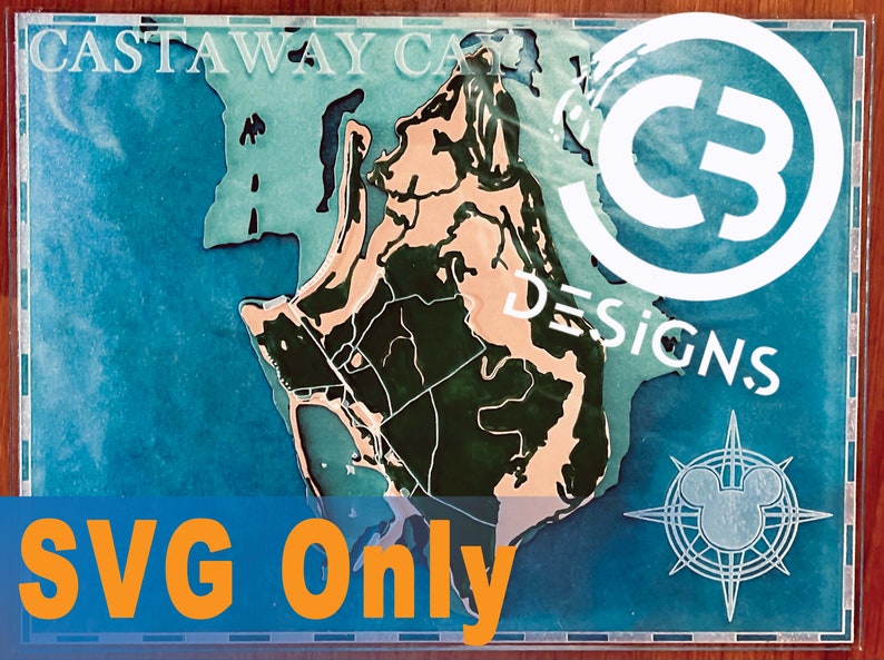 Castaway Cay Island SVG Cut File - Etsy