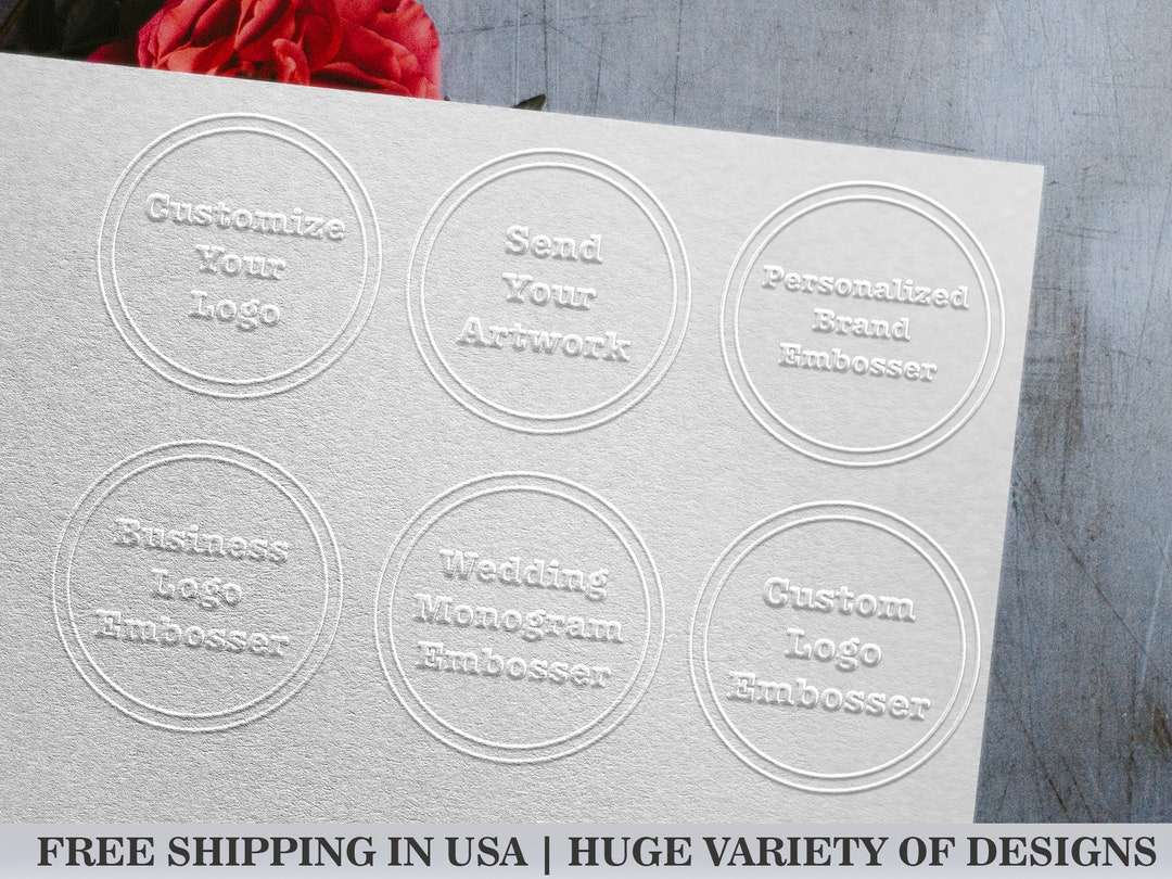 Custom Embosser Personalized Business Logo Embosser Monogram Embosser ...