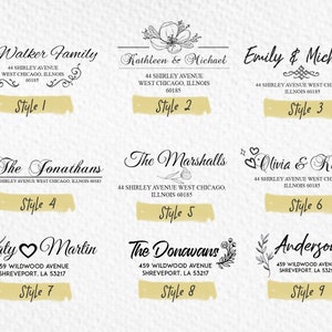 Personalized Address Stamp, Custom Address Stamp, Housewarming Gift ...