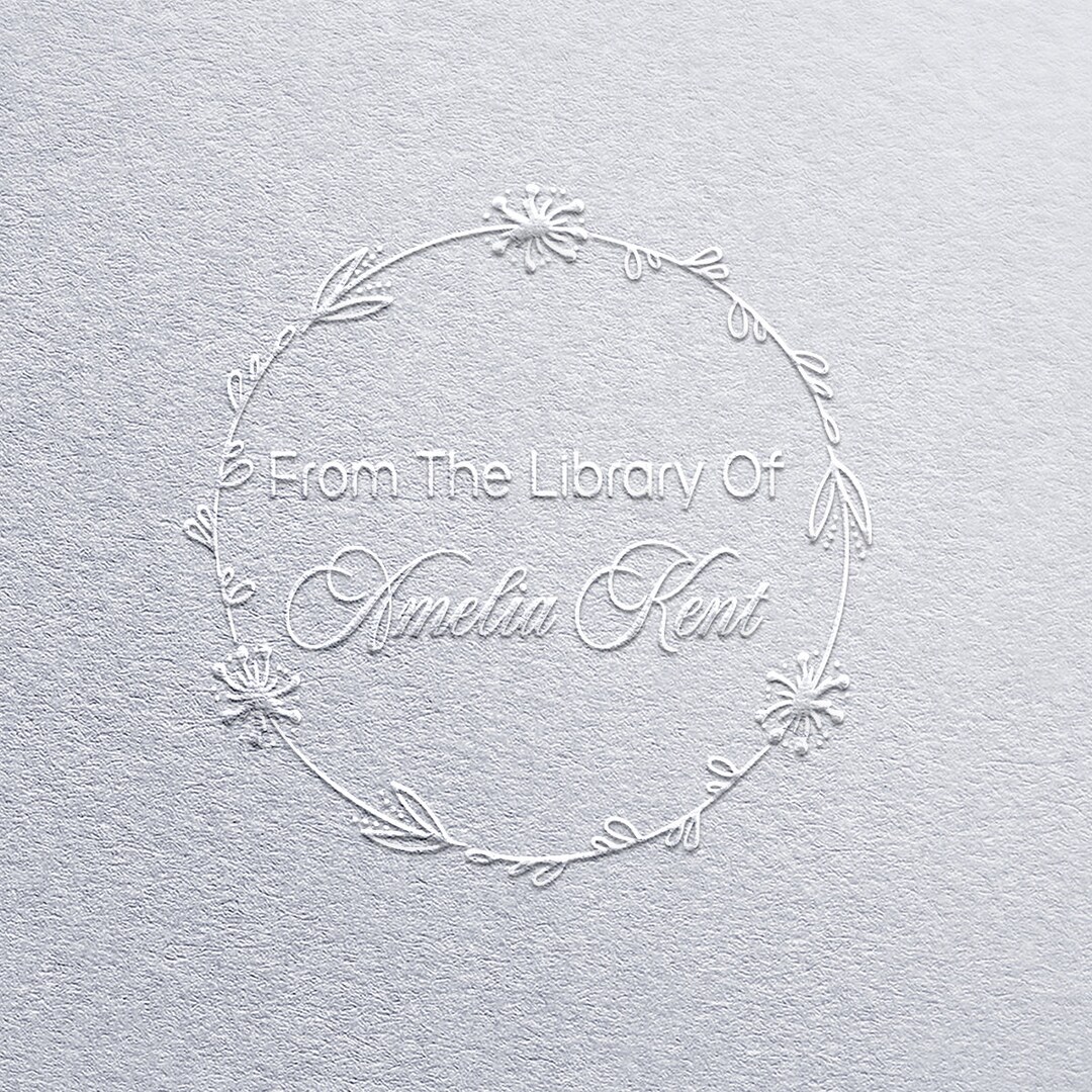Personalized Embosser for Books. Custom Name Library Books! From the ...