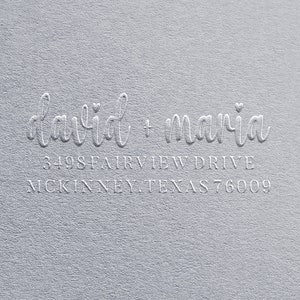 Address Embosser for Envelopes, Return Address Embosser, Wedding ...